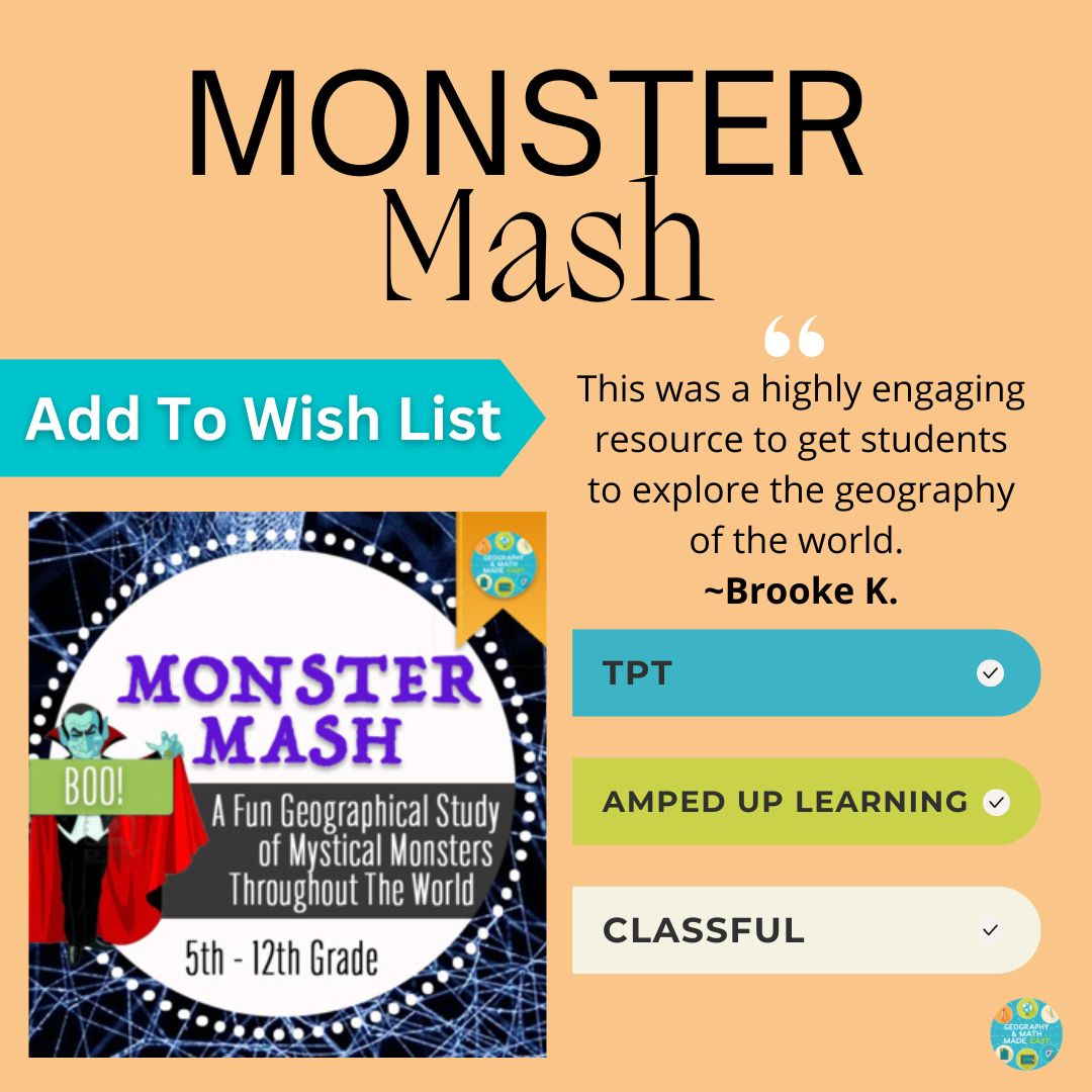 Halloween Geography Lessons – Geography & Math Made Easy